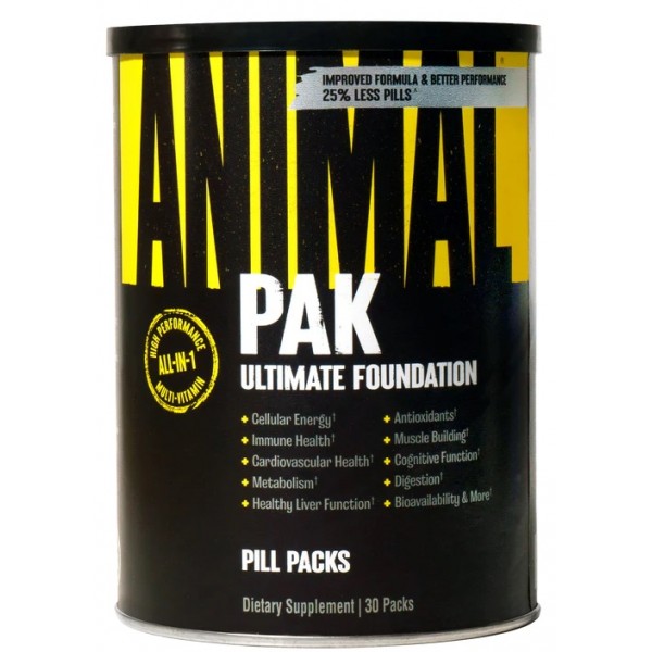Спортивные витамины, Universal Nutrition, Animal Pak - 30 пак - купить ...